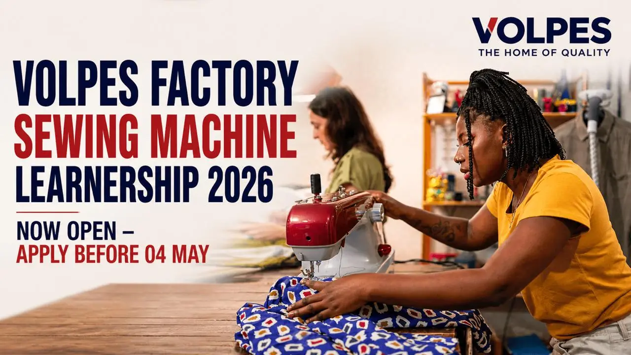 Volpes Factory Sewing Machine Learnership 2026 Now Open – Apply Before ...