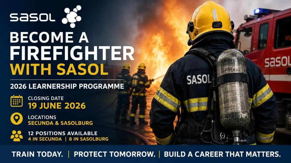 Become a Firefighter with Sasol: 2026 Learnership Applications Close on ...